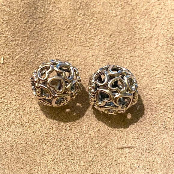 Pandora | Jewelry | Pandora Open Heart Charms | Poshmark